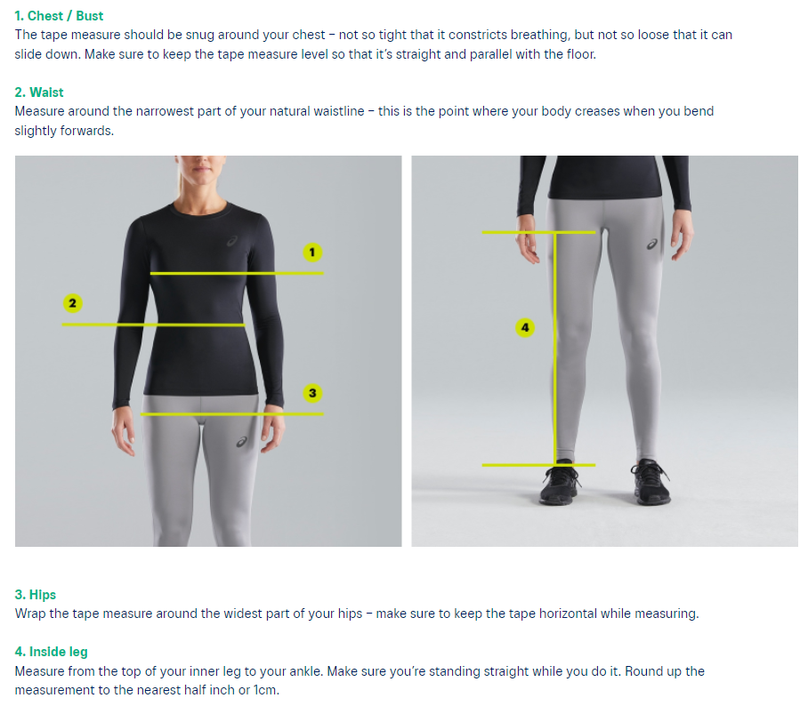 ASICS Size Charts & Fit Guides | ASICS ประเทศไทย